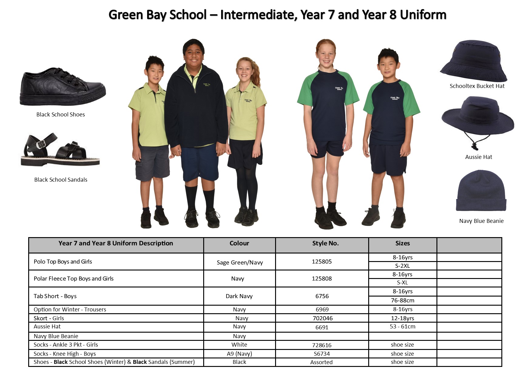 Uniform | Green Bay School